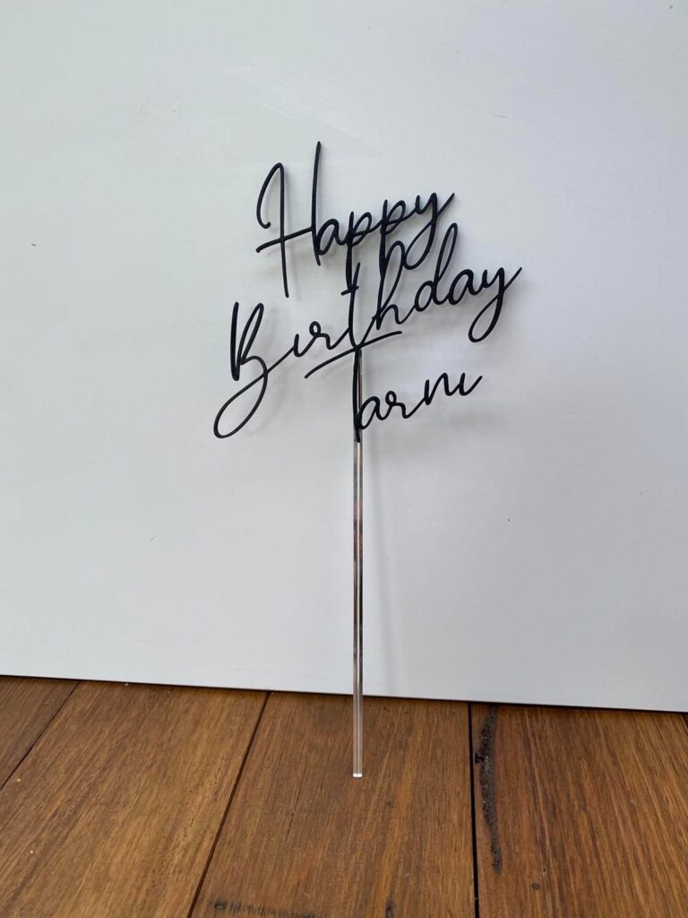 Happy Birthday Cake Topper - Ari and Arlo