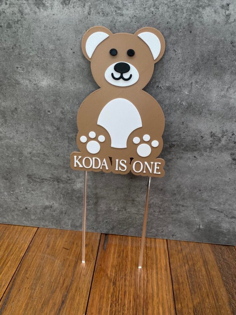 Teddy Bear Cake Topper - Ari and Arlo